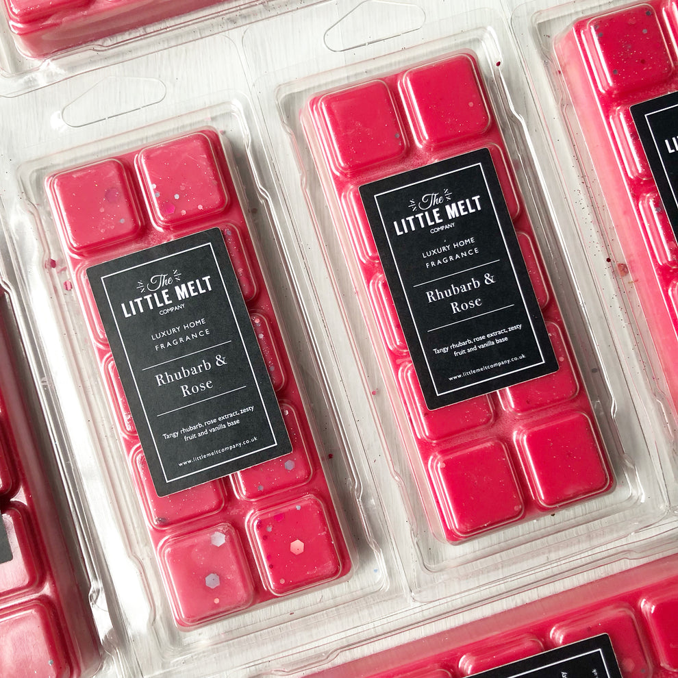 Rhubarb Rose Wax Melts - Snap Bar – The Little Melt Company